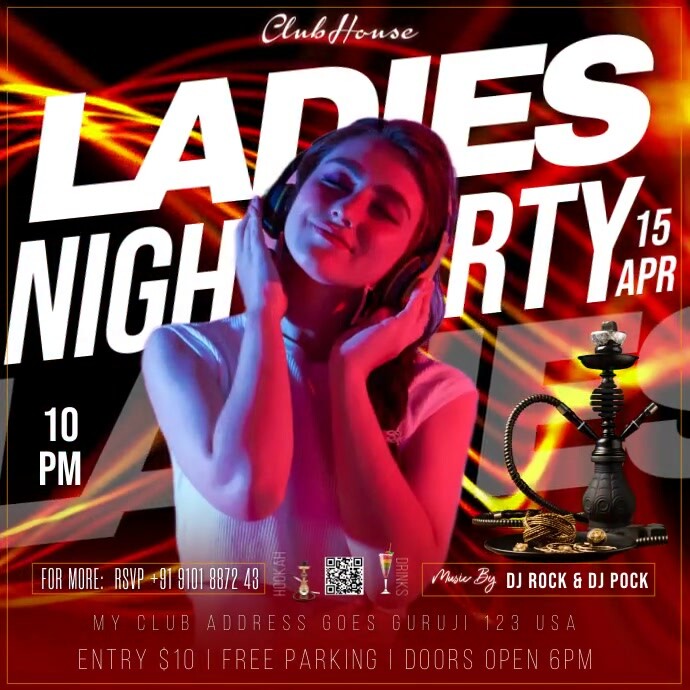 ladies night party/club party Template | PosterMyWall