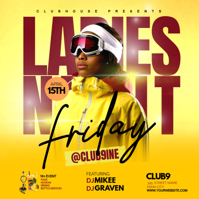 Modèle ladies night party | PosterMyWall