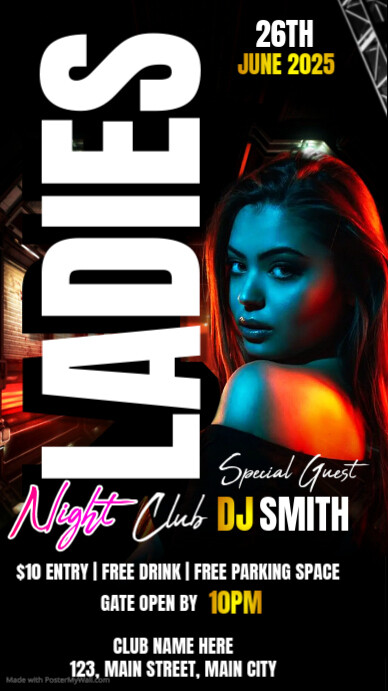 Modèle ladies night party | PosterMyWall