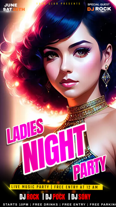 ladies night party Template | PosterMyWall