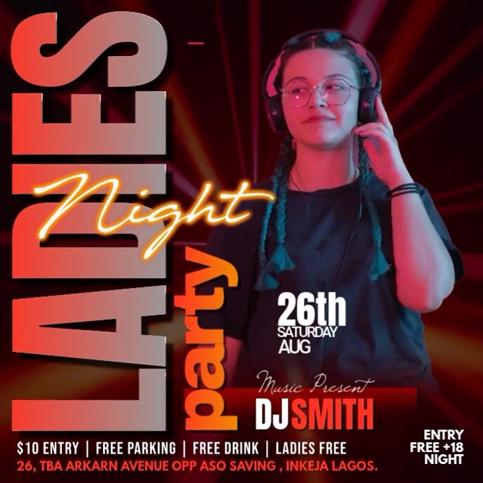 Ladies night party Template | PosterMyWall