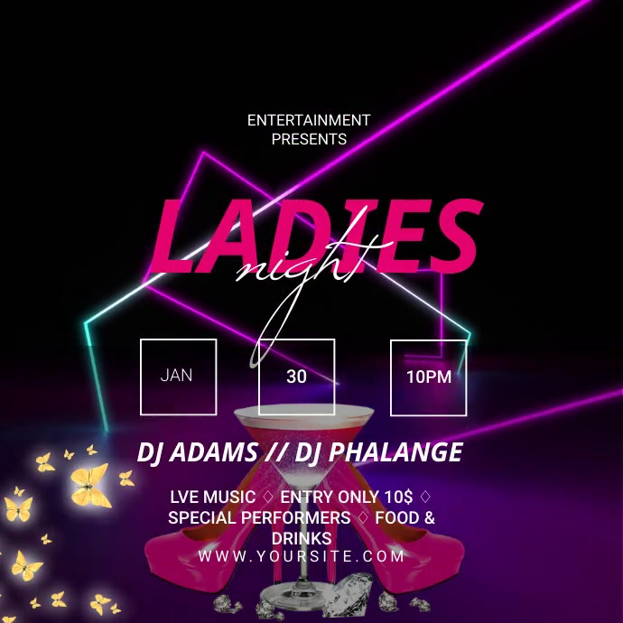 Ladies Night party Template | PosterMyWall