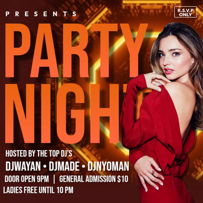 Ladies Night Party Template | PosterMyWall