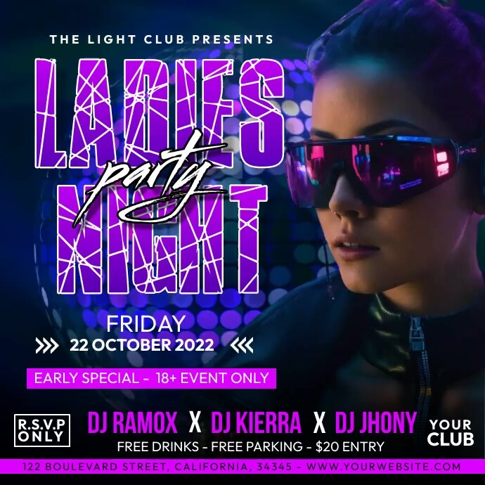 Modèle Ladies Night Party | PosterMyWall