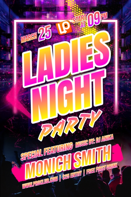 Ladies Night Party Template | PosterMyWall
