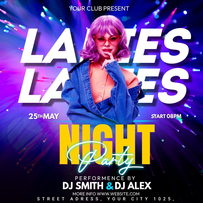 Modèle Ladies night party | PosterMyWall