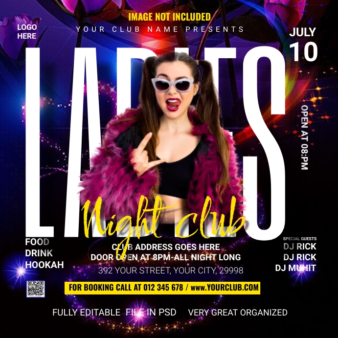 LADIES night party Template | PosterMyWall