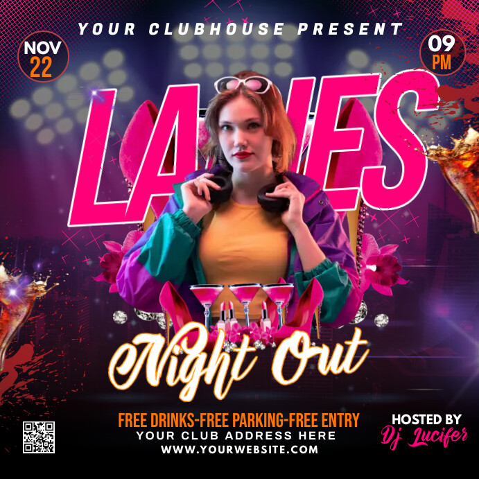 Ladies night party Template | PosterMyWall