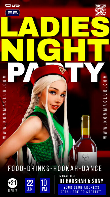 Modèle Ladies Night Party | PosterMyWall