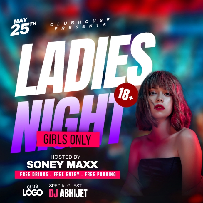 Ladies Night Party Template | PosterMyWall