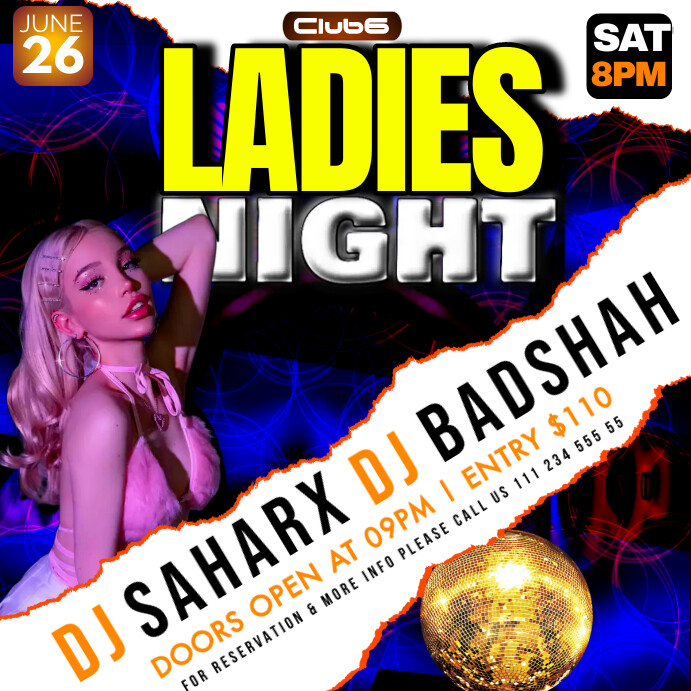 ladies night party Template | PosterMyWall