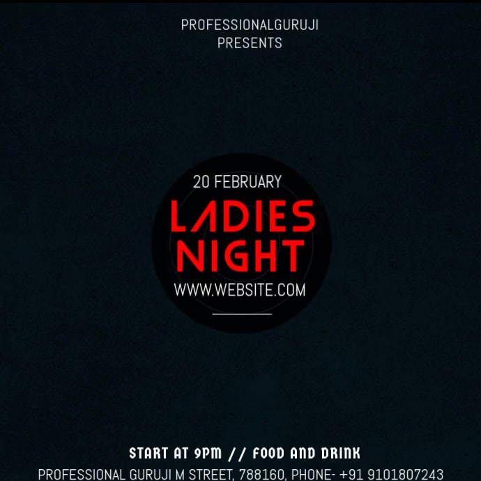 Ladies Night party Template | PosterMyWall