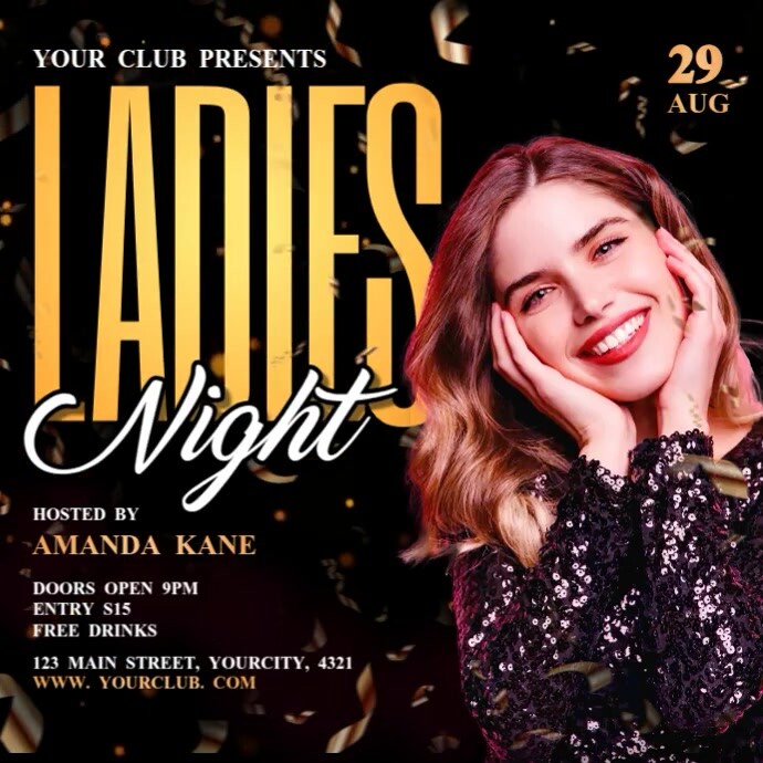 Ladies Night Party Template | PosterMyWall