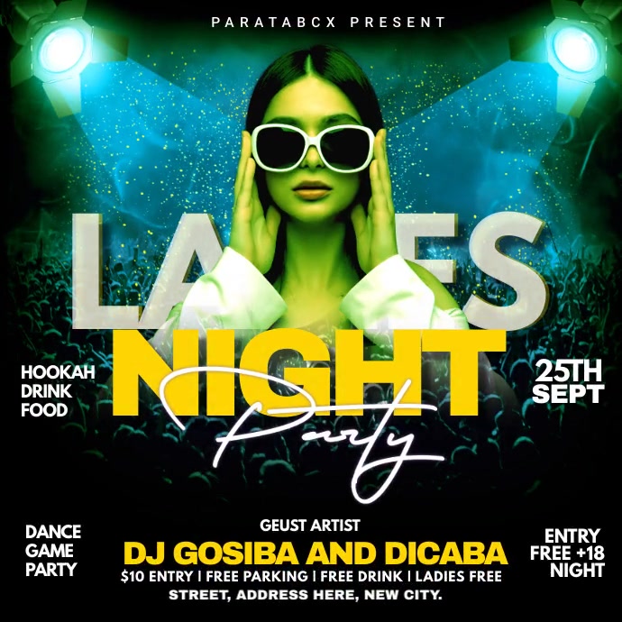 Ladies Night party Template | PosterMyWall