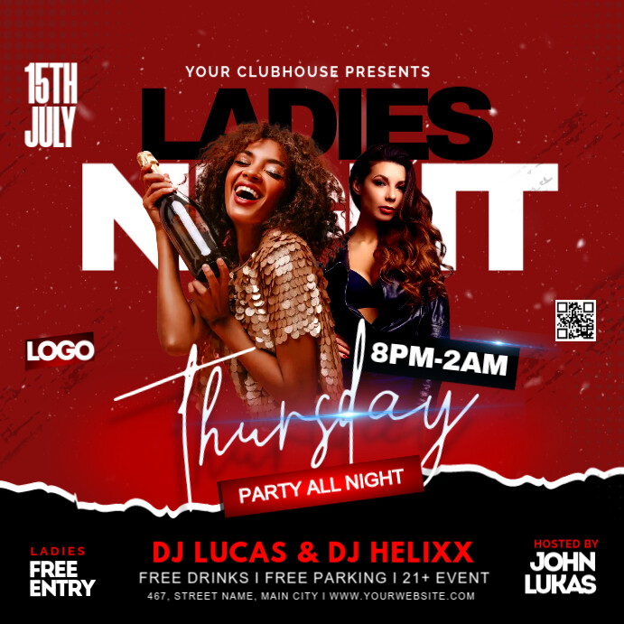 ladies night party Template | PosterMyWall