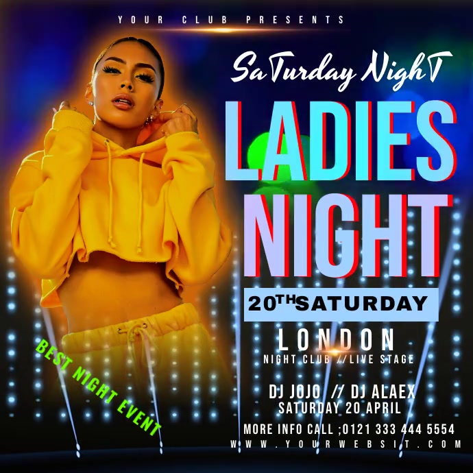 Modèle Ladies night party | PosterMyWall