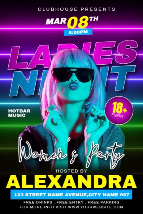 Ladies Night Party Template | PosterMyWall