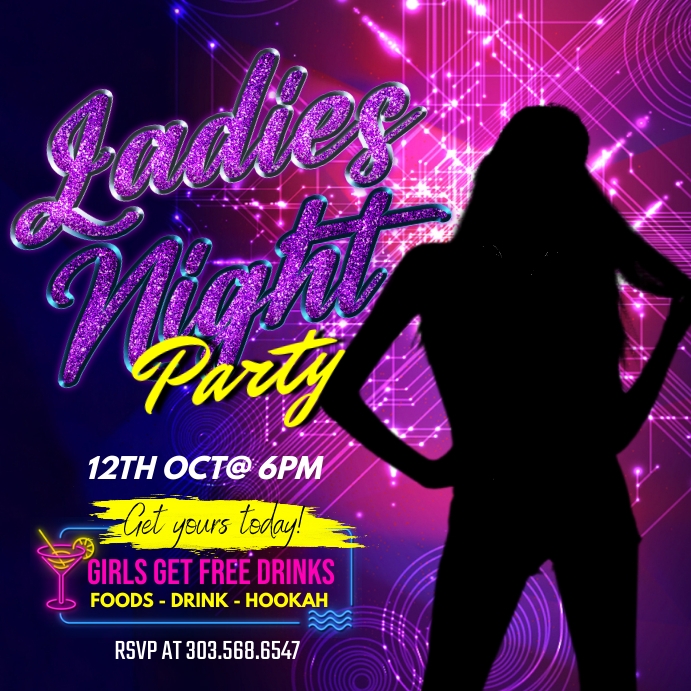 Ladies Night Party Template | PosterMyWall