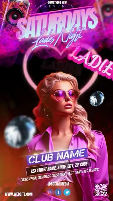 ladies night party design template | PosterMyWall