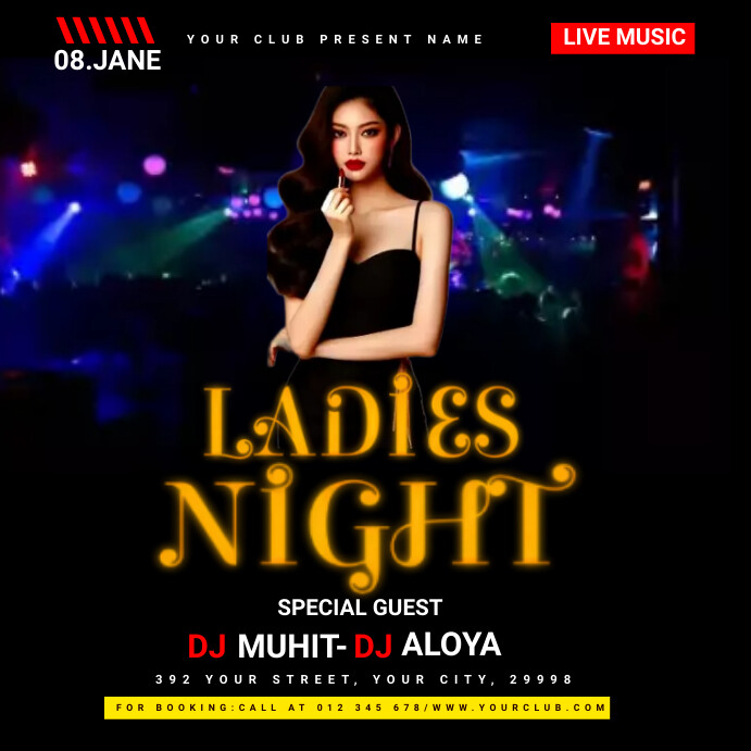 Ladies night party Template | PosterMyWall