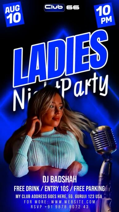 Copy of ladies night party/disco night /pob night | PosterMyWall