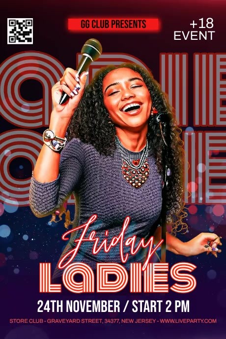 Ladies Night Party Event Template | PosterMyWall