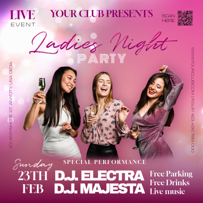 Ladies Night Party Event Flyer Template | PosterMyWall