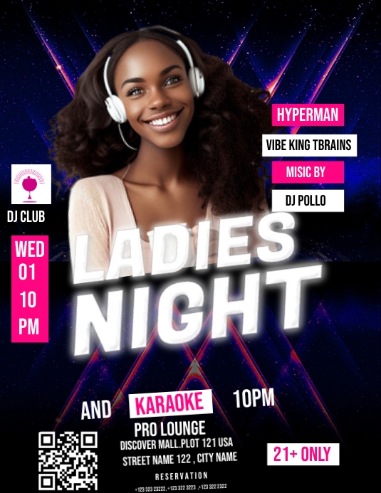 Ladies Night Party Flyer club event ads , la Template | PosterMyWall