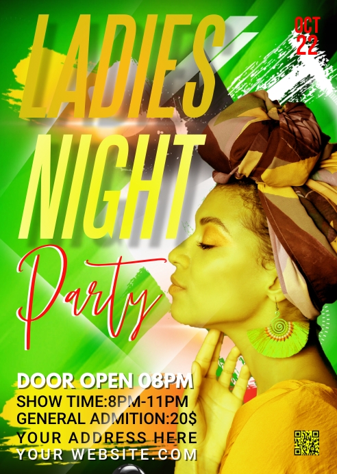 Ladies night party flyer Template | PosterMyWall
