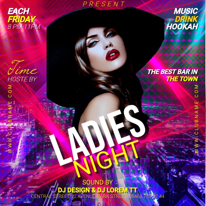 Ladies Night Party Flyer Template | PosterMyWall