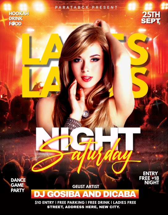ladies Night Party Flyer Design Template | PosterMyWall