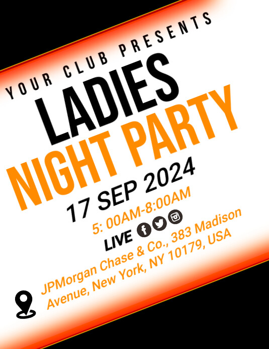 Modèle ladies night party flyer | PosterMyWall