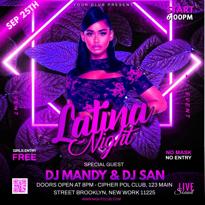 Ladies Night Party Flyer Template | PosterMyWall