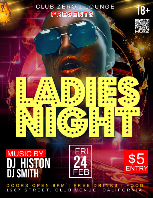 ladies night party flyer Template | PosterMyWall