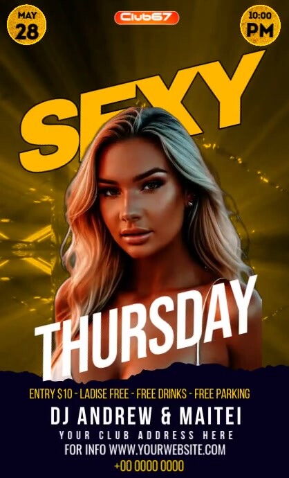 Copy of ladies night party graphics, | PosterMyWall