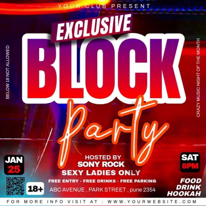 ladies night party graphics, Template | PosterMyWall