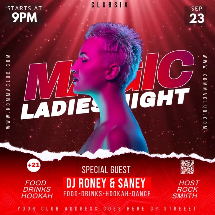 Plantilla de ladies night party graphics | PosterMyWall