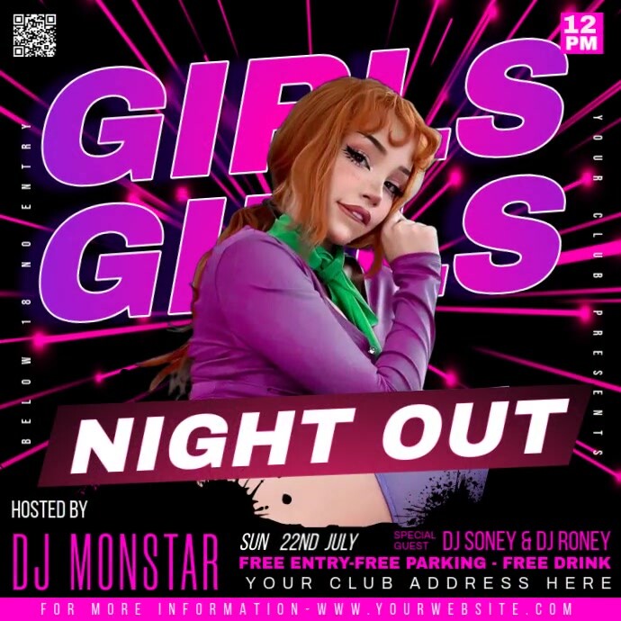 ladies night party graphics Template | PosterMyWall