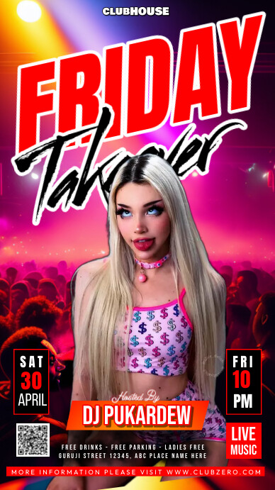 Modèle ladies night party graphics | PosterMyWall