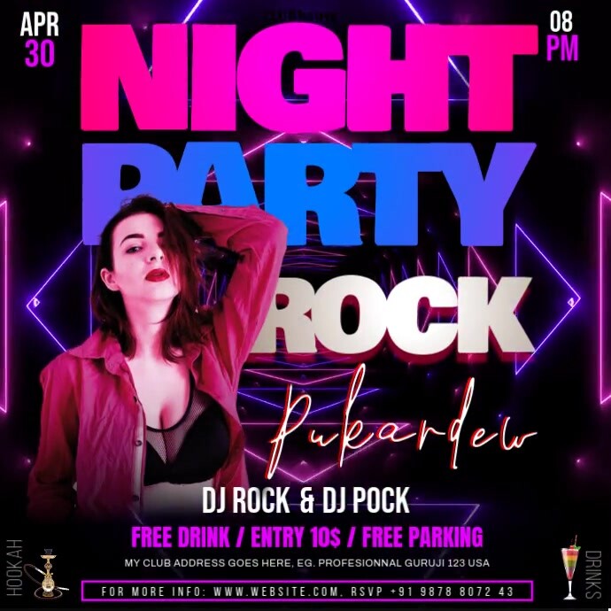 ladies night party graphics Template | PosterMyWall