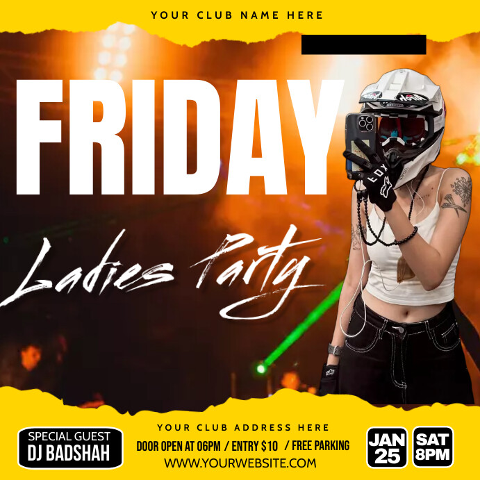 ladies night party graphics Template | PosterMyWall