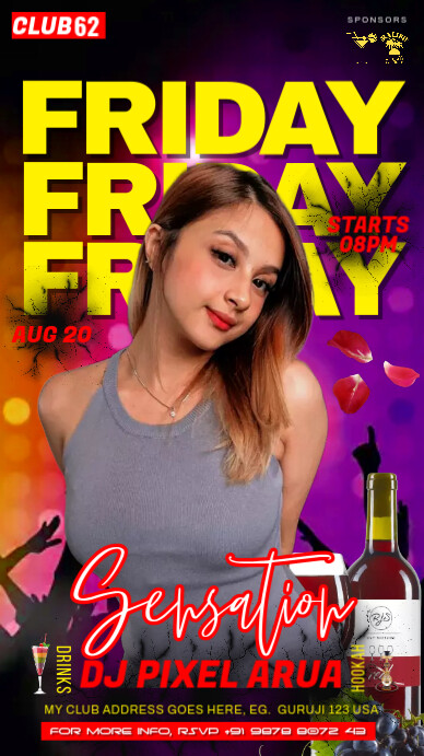 ladies night party graphics Template | PosterMyWall