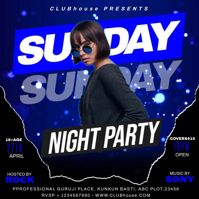 ladies night party graphics Templat | PosterMyWall