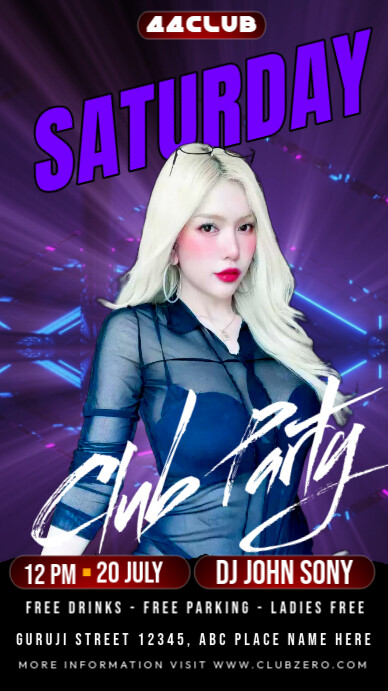 Modèle ladies night party graphics | PosterMyWall