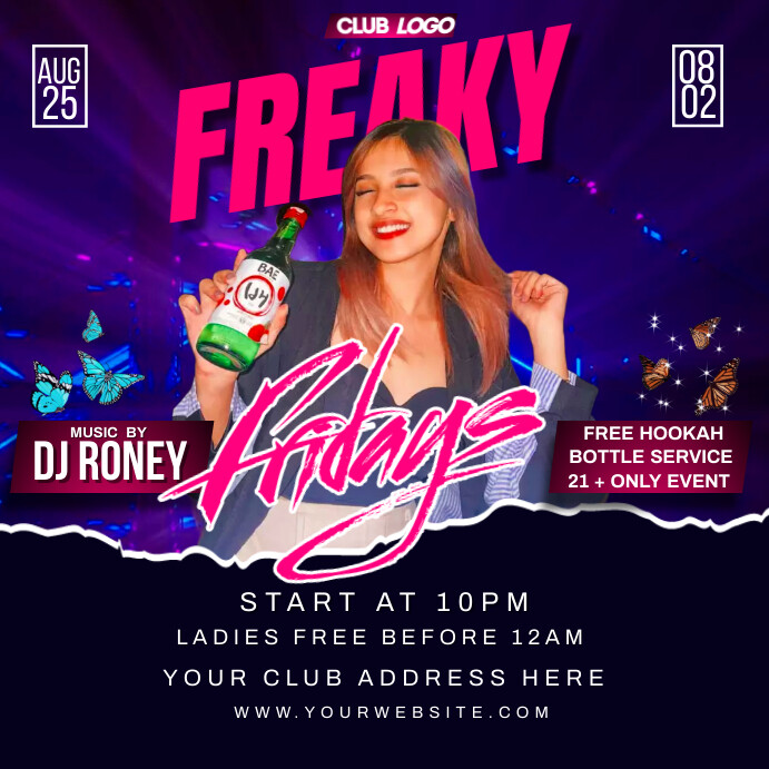 ladies night party graphics Templat | PosterMyWall