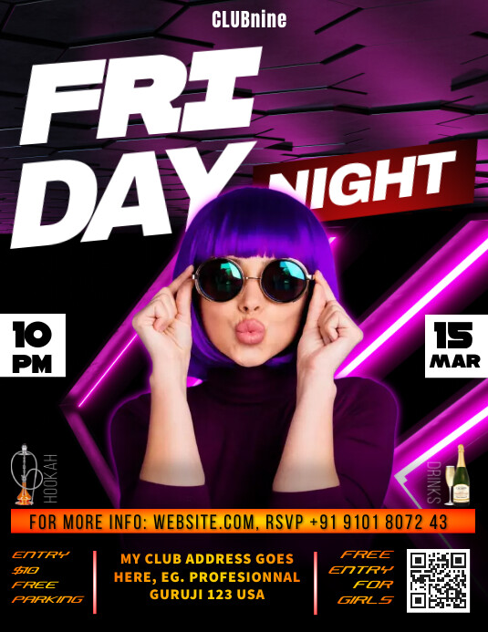 ladies night party graphics Template | PosterMyWall