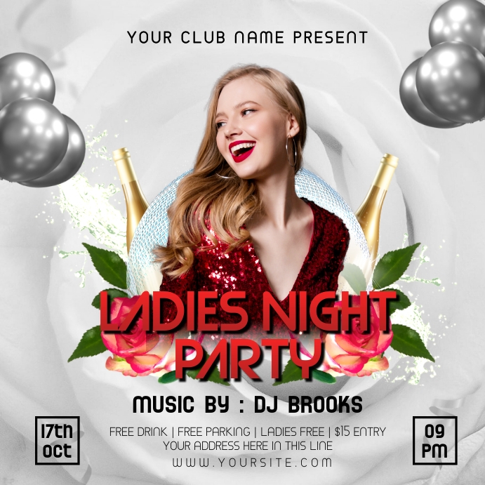 Ladies Night Party Instagram Post Template | PosterMyWall