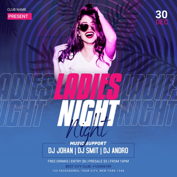 Copy of Ladies Night Party Instagram post | PosterMyWall