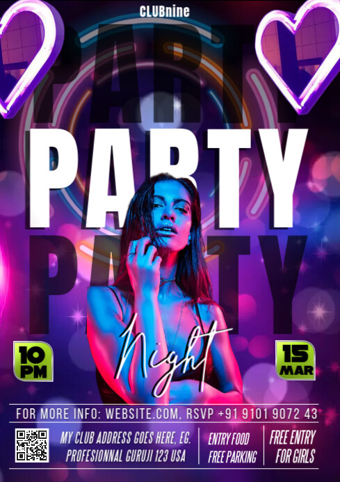 ladies night party poster Templat | PosterMyWall
