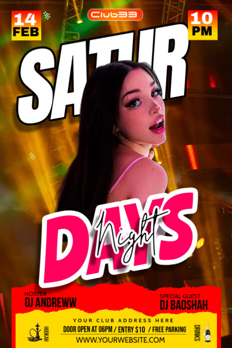 ladies night party poster Template | PosterMyWall